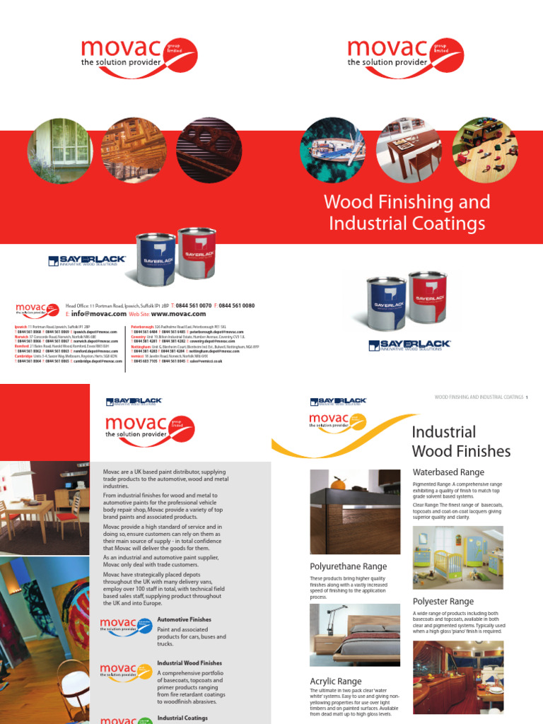 Sayerlack - Movac BROCHURE | PDF | Paint | Physical Sciences