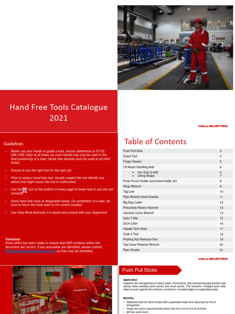 Hand Free Tool Catalogue | PDF | Hammer | Pipe (Fluid Conveyance)