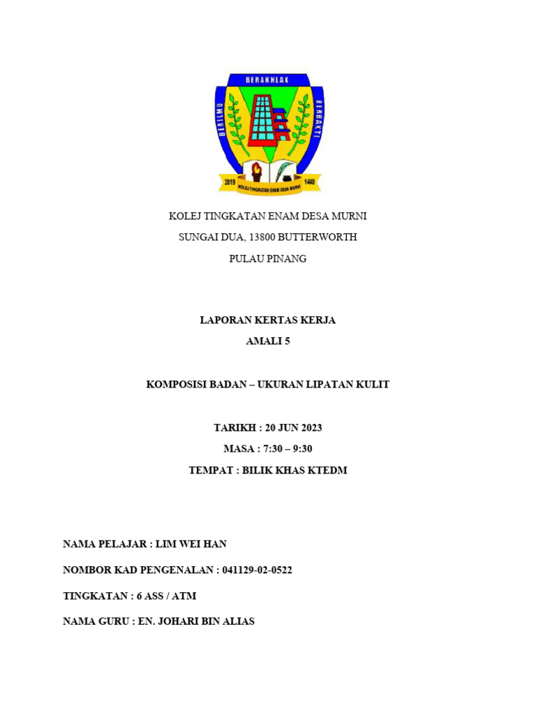 Amali 5 Ss Laporan | PDF