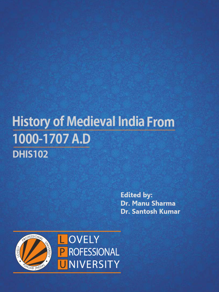 Dhis102 History of Medieval India From 1000-1707 A.D Hindi | PDF