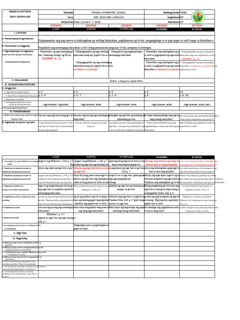 GRADE 9 WEEK 3 TLE Applying Quality Standard | PDF