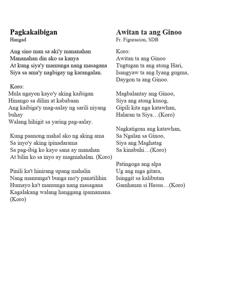 Pagkakaibigan | PDF