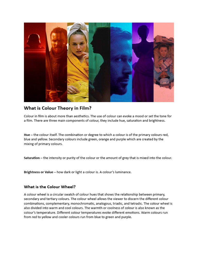 What Is Colour Theory in Film | PDF | Color | Computer Graphics