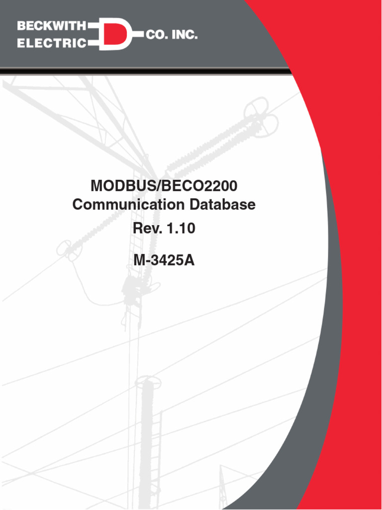 MODBUS/BECO2200 Communication Guide | PDF | Electricity | Computing