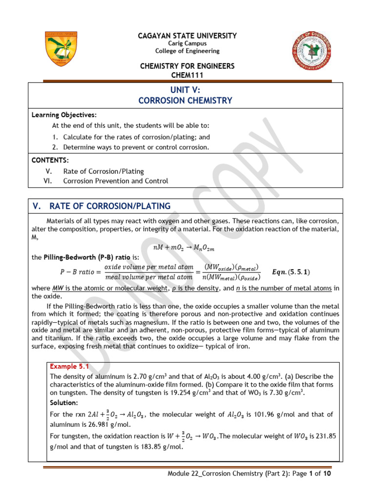 Unit 5 Module 2 | PDF | Corrosion | Anode