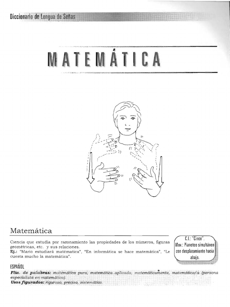 01 Diccionario Lsa Matematicas | PDF