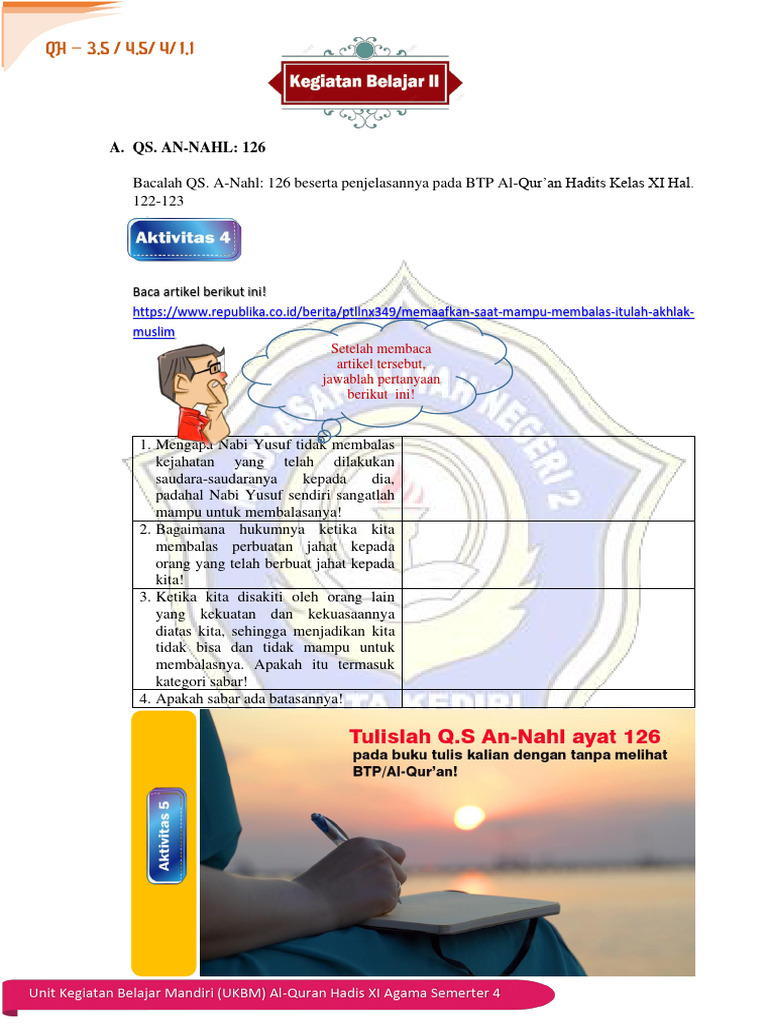 Ukbm 5 Aktivitas 3 | PDF