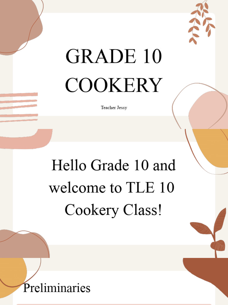 Tle 10 Cookery Cot 1 | PDF | Meat | Beef