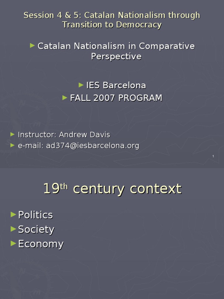 CN - Session 4 and 5 Catalan Nationalism Up To Transition | PDF ...