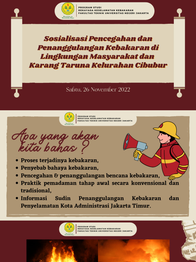 Kelompok 1 - (Materi Sosialisasi Pencegahan Dan Penanggulangan Kebakaran Di Lingkungan ...