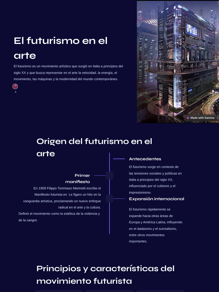 Origen y evolución del futurismo artístico | PDF | Estética | Las artes
