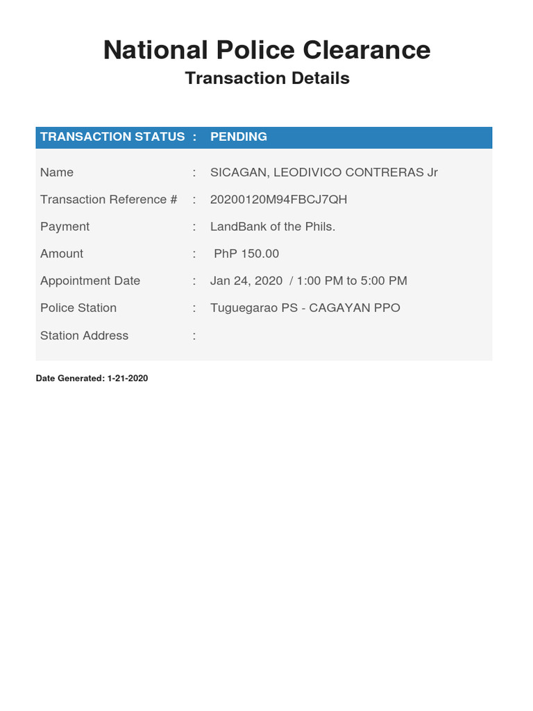 TransactionDetails (1!21!2020) | PDF | Finance & Money Management