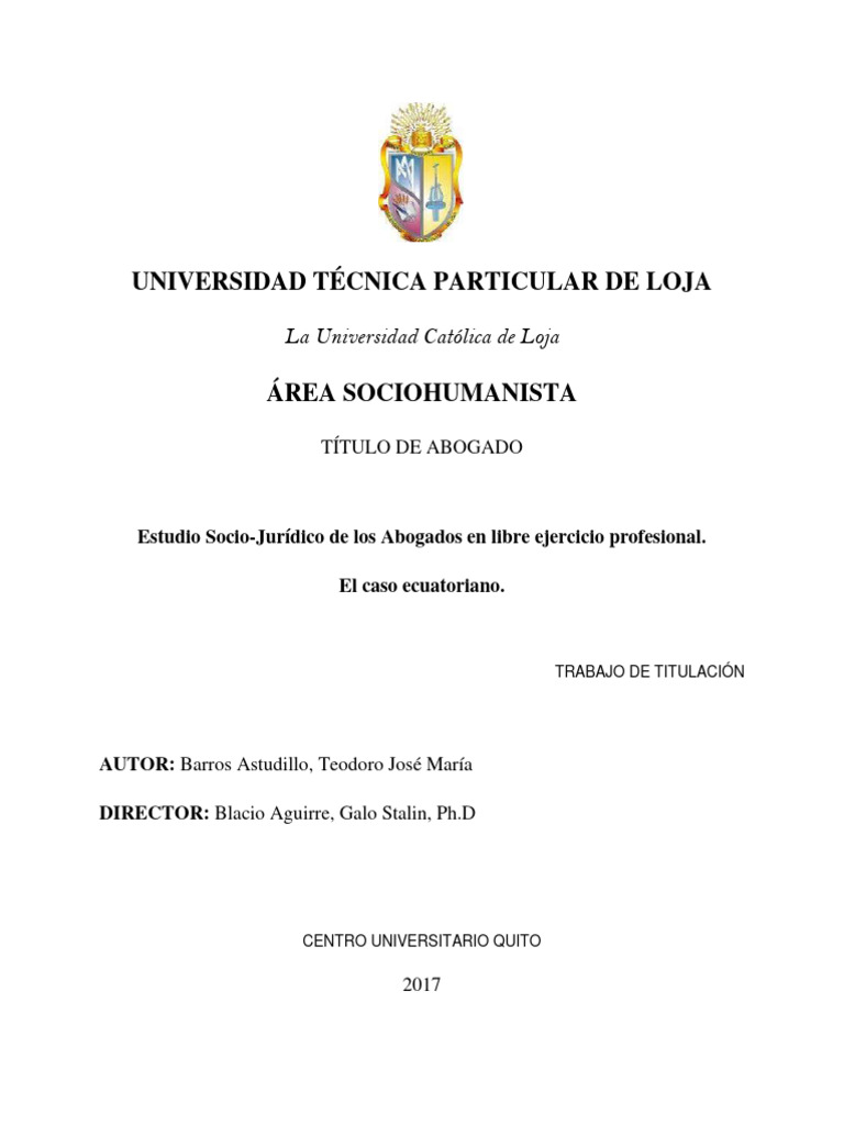 Barros Astudillo Teodoro José María | PDF | Estratificación social ...