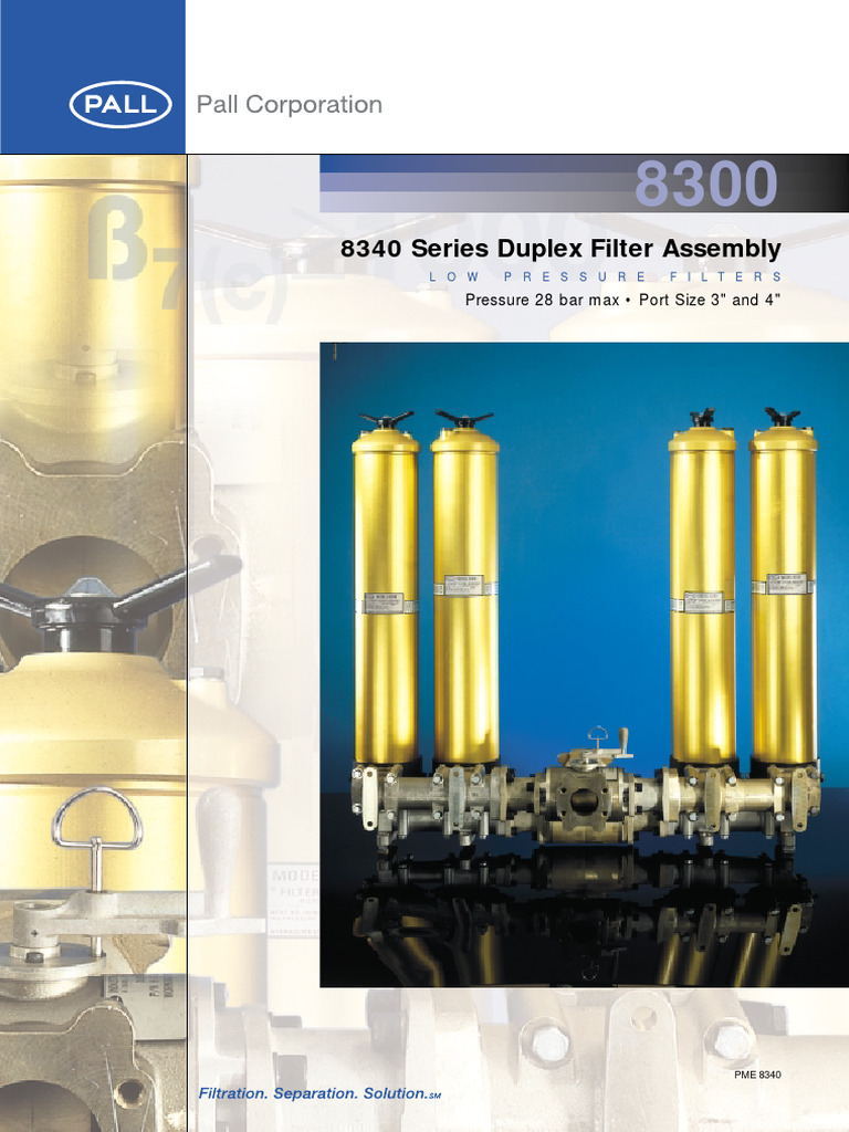 8340 Series Duplex Filter Assembly | PDF