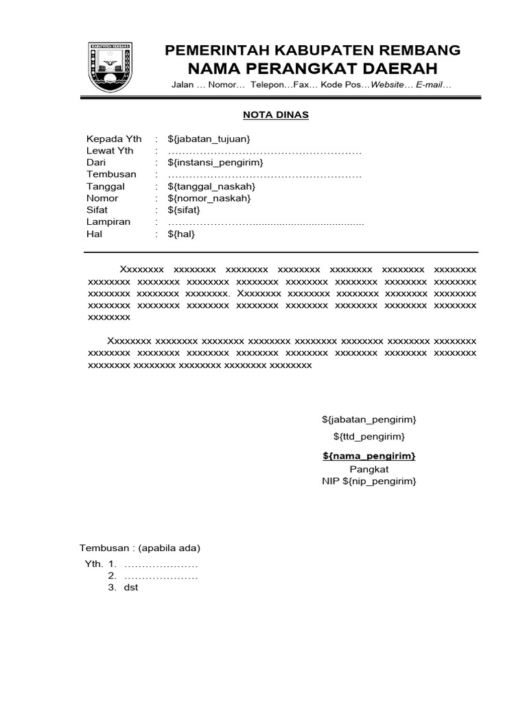 Nota Dinas | PDF