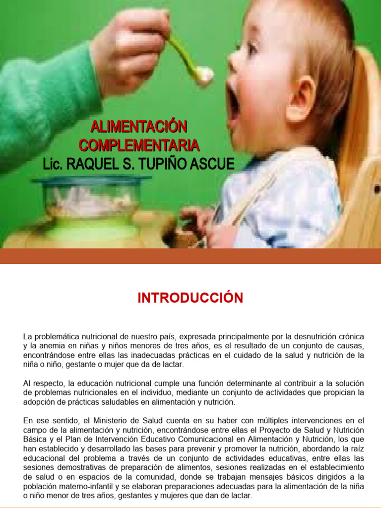 Alimentacion Complementaria | PDF