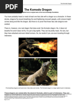 Komodo Dragon: Facts and Habitat | PDF