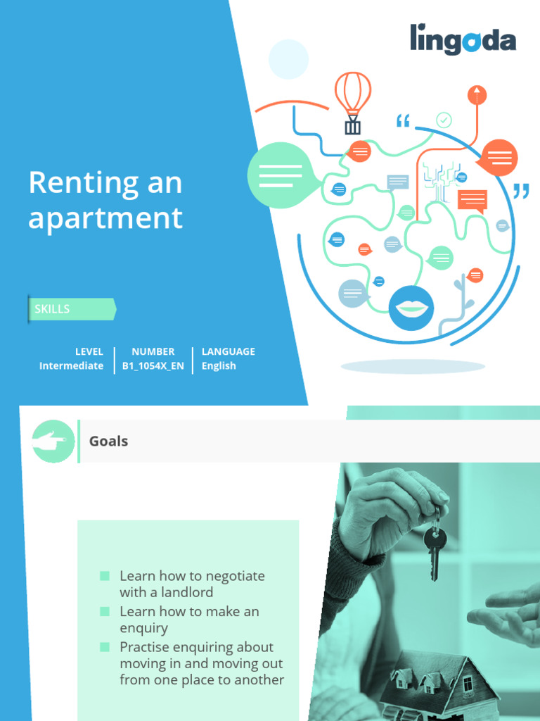 Renting An Apartment: Skills | PDF | Landlord | Lease