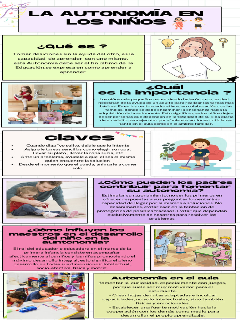 Fomentando la Autonomía en Niños | PDF | Aprendizaje | Adultos