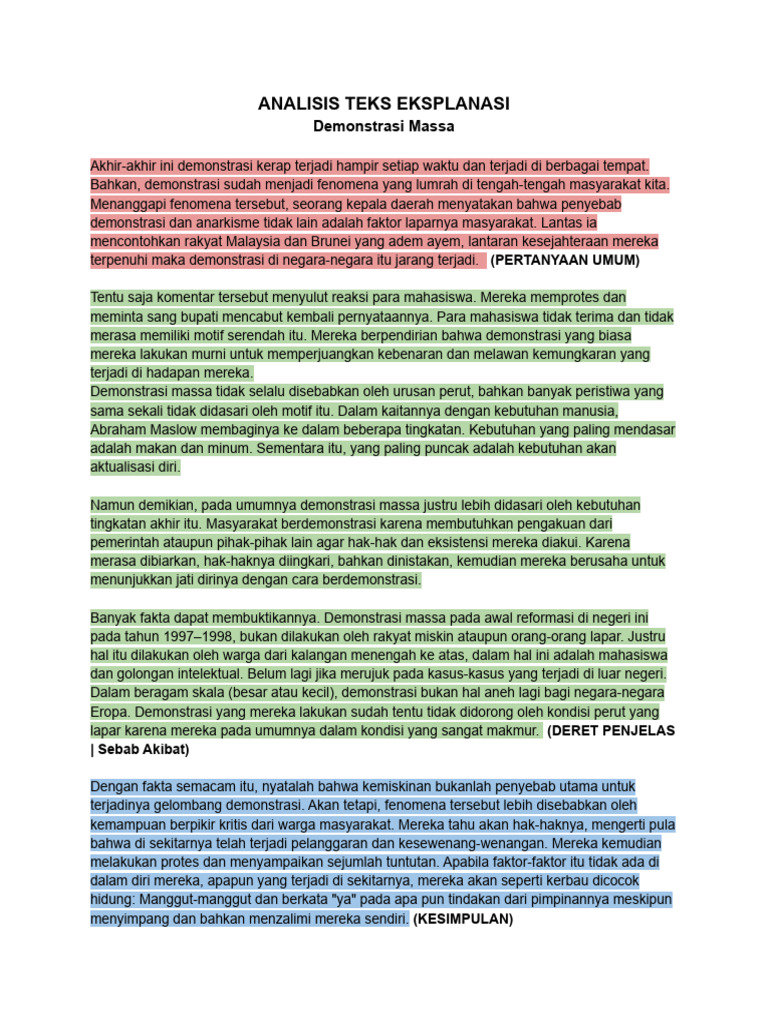 Teks Eksplanasi | PDF