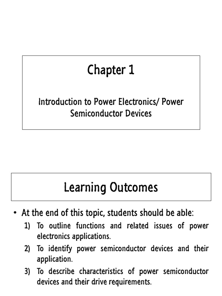 Introduction to Power Semiconductor Devices | PDF | Power Electronics ...