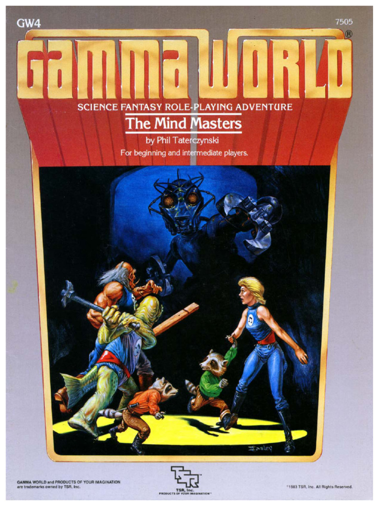 Gamma World 2e - Adventure GW4 - The Mind Masters | PDF