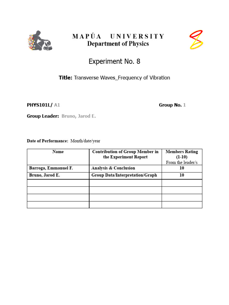 Transverse Waves: Frequency & Tension Analysis | PDF | Science ...