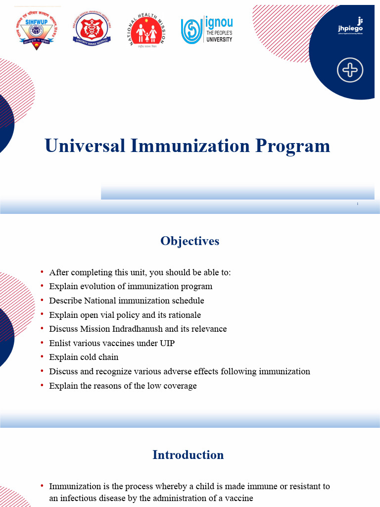 Universal Immnunization Program | PDF | Vaccines | Vaccination