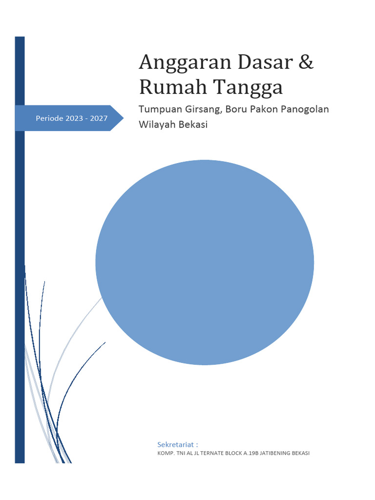 AD ART Arisan Girsang Wilayah Bekasi Periode 2023 - 2027 | PDF