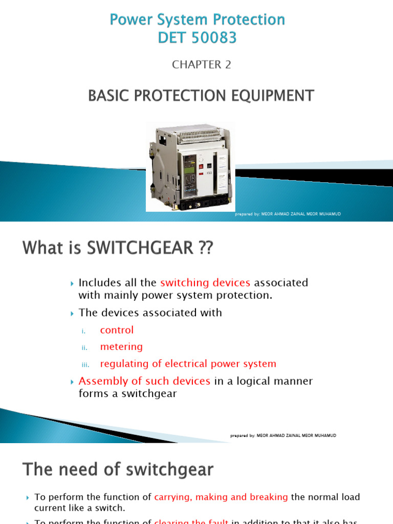 Chapter 2-Basic Protection Equipment | PDF | Fuse (Electrical ...