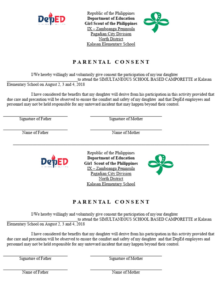 GSP Parent Consent | PDF | Social Institutions