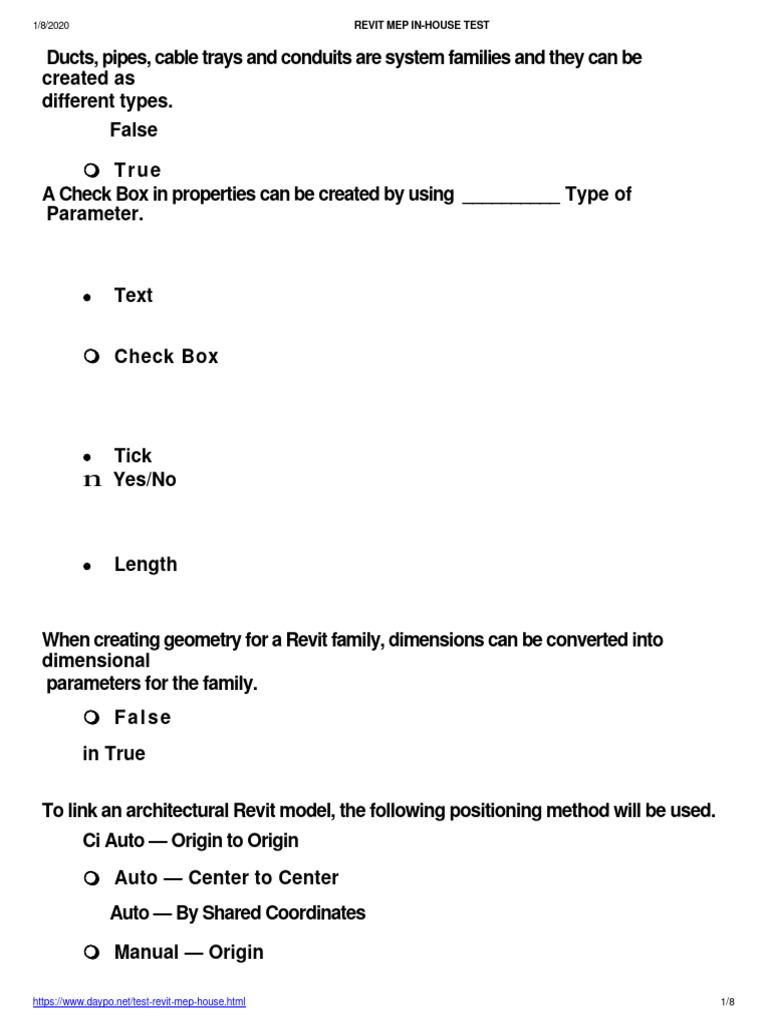 Revit Questions | PDF | Autodesk Revit | Computing