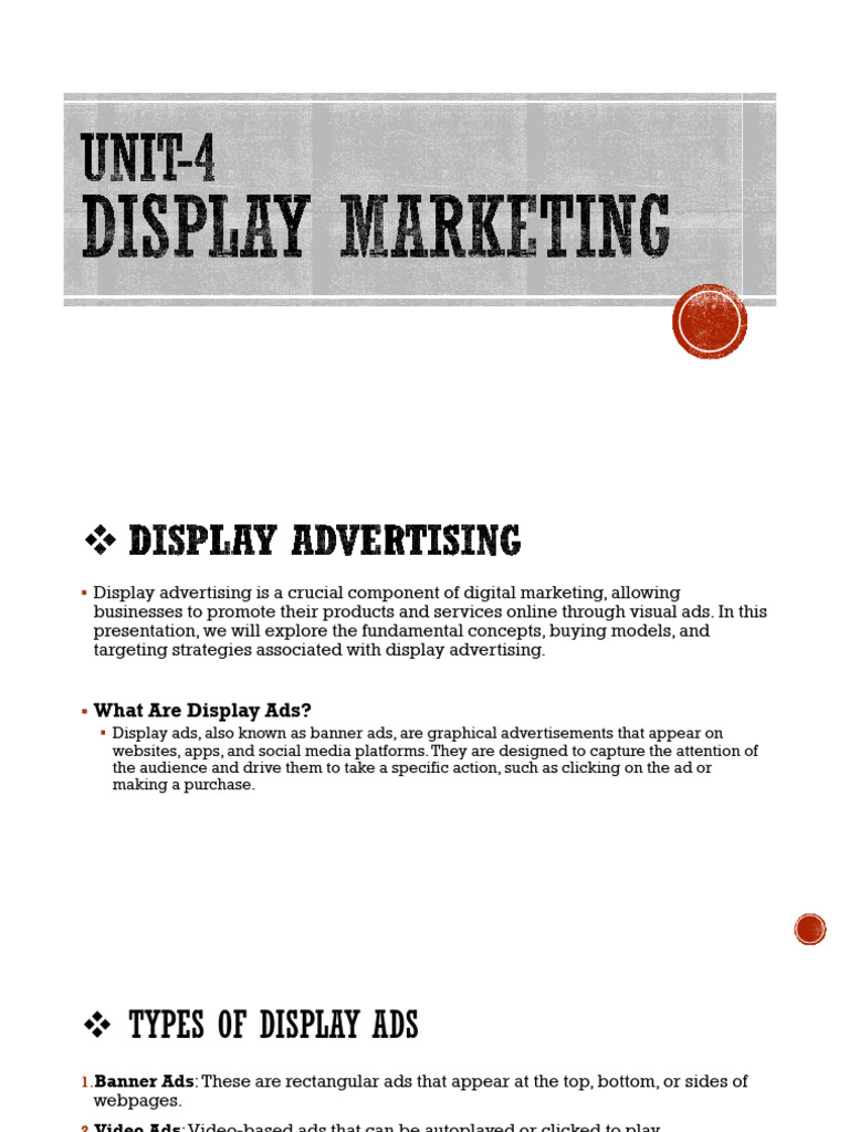 UNIT-4 (Digital Marketing) | PDF | Advertising | Digital Marketing