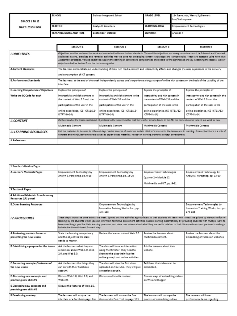 Emtech DLL | PDF | Learning | Web 2.0