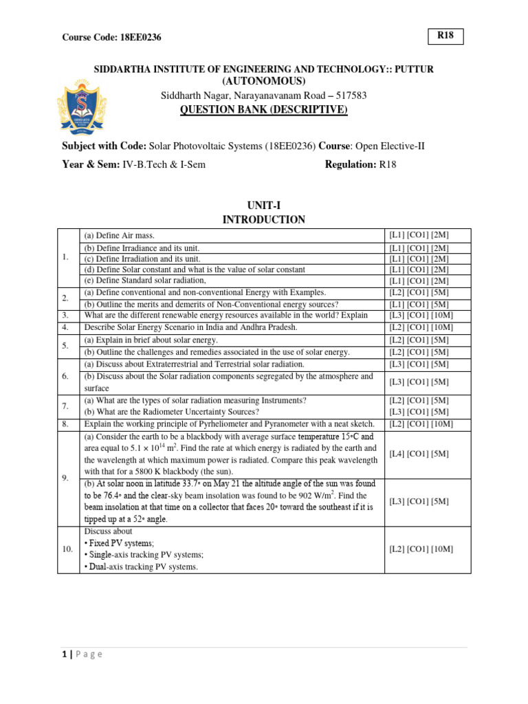 Solar Photovoltaic Systems Pdf Photovoltaics Solar Panel