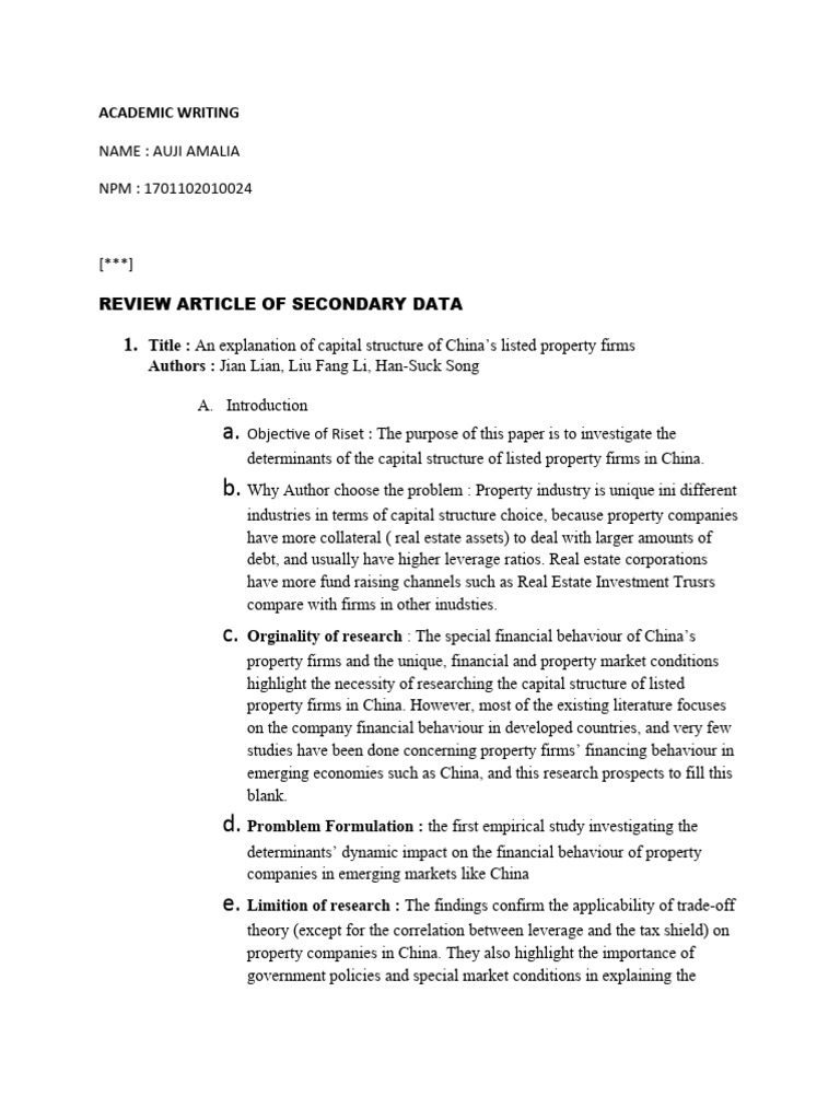 Academic Writing | Download Free PDF | Capital Structure | Audit Academic Writing | Download Free PDF | Capital Structure | Audit