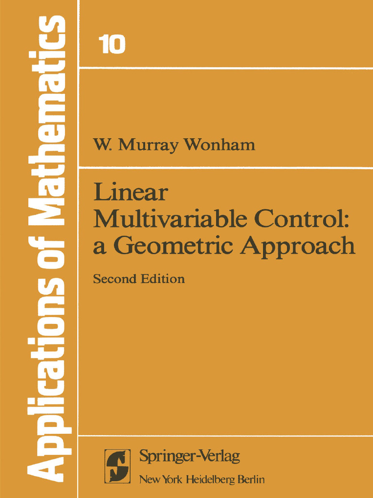 Wonham Geometric Control | PDF