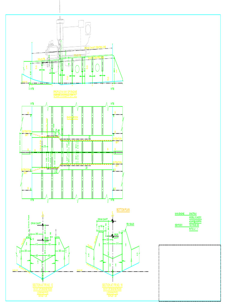 Engine and Motor Girder Layout | PDF | Manufactured Goods | Mechanical ...