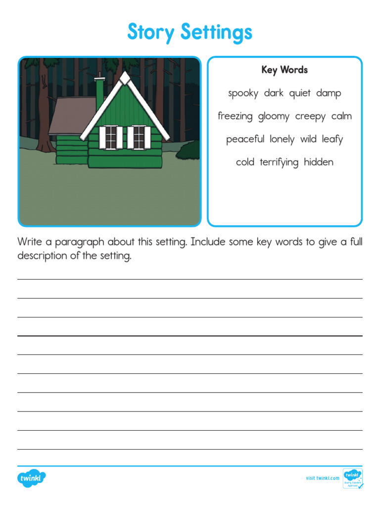 Color Story Settings Description Writing Frames | PDF