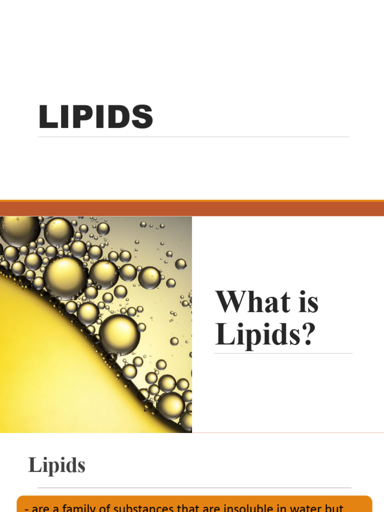 Lipids | PDF | Lipid | Cholesterol