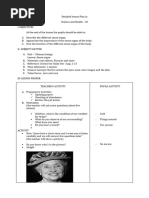 Lesson Plan in Science and Health | PDF | Helen Keller | Senses