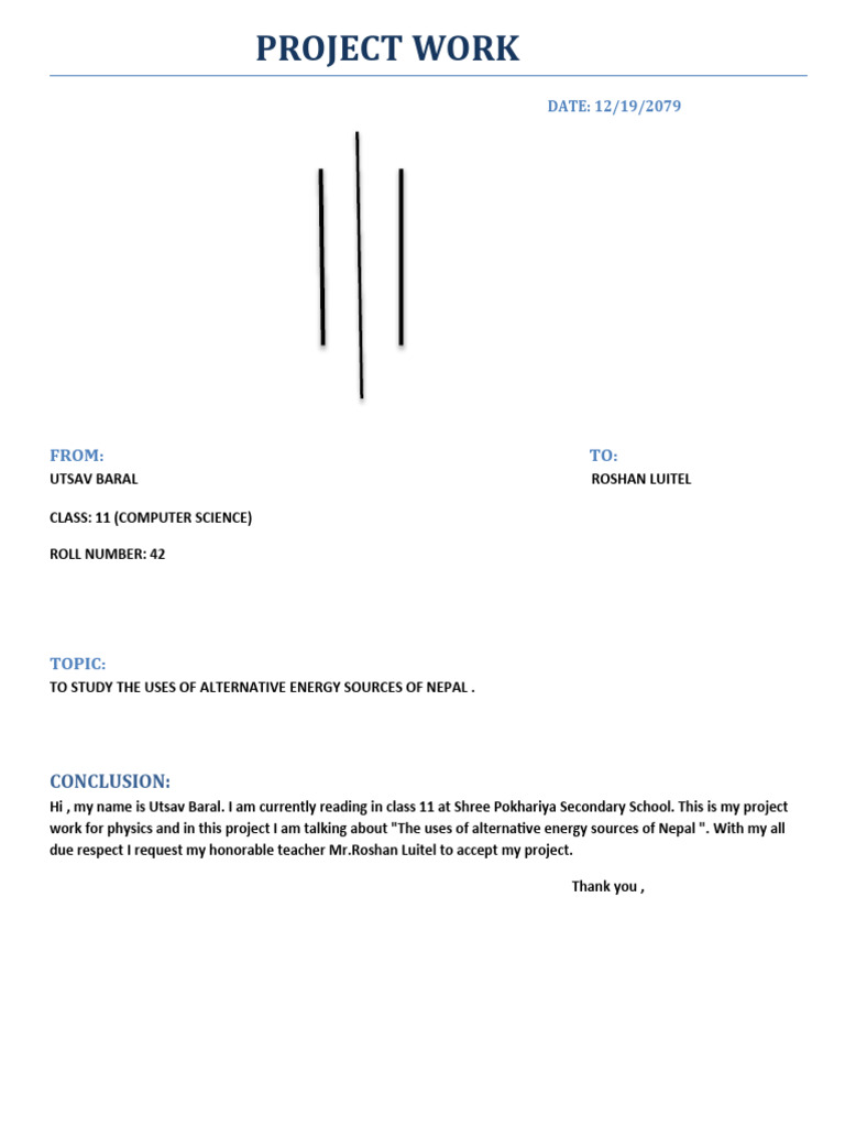 Project Work Physics Pdf Renewable Energy Energy Development