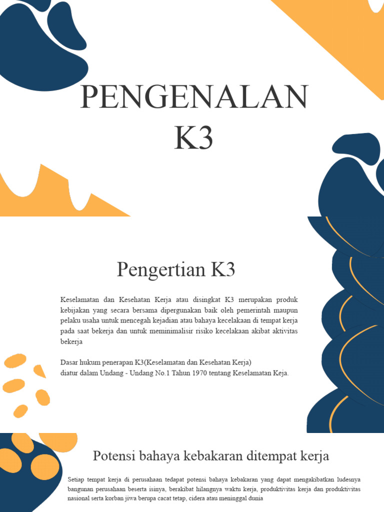 Presentasi Pengenalan K3 | PDF