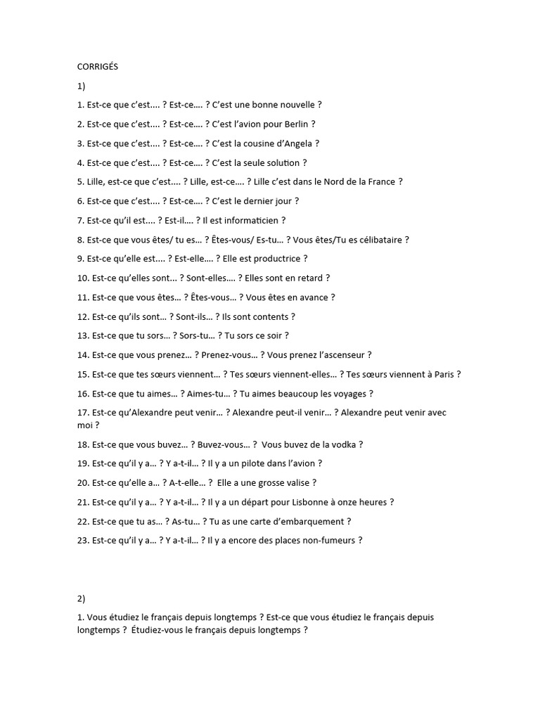 Types de Questions en Français | PDF | Échecs | Théorie (échecs)
