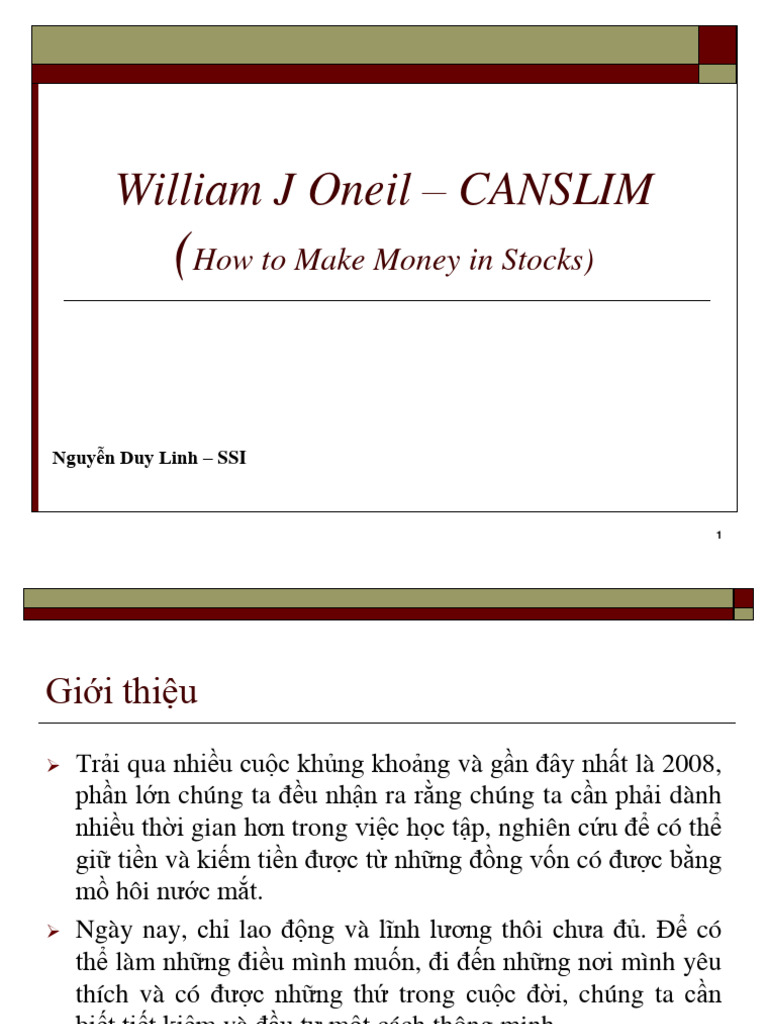Lý thuyết Canslim | PDF