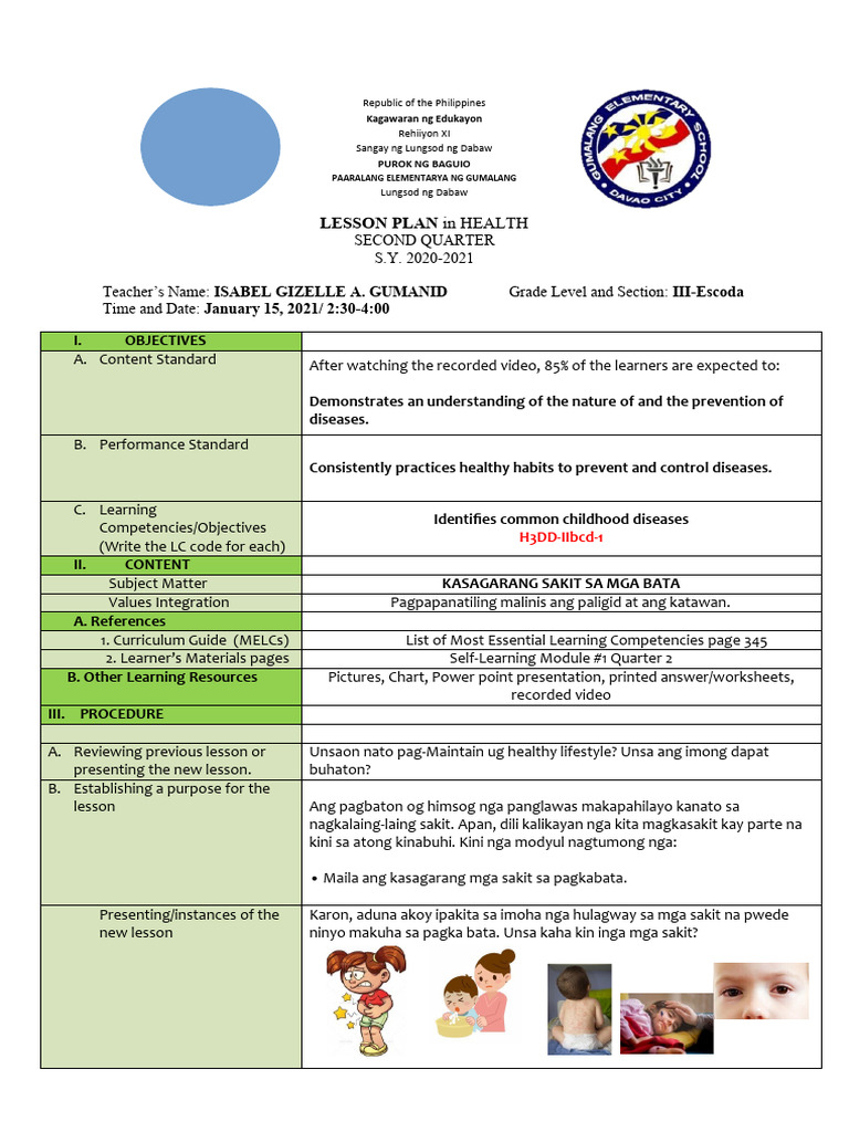 Identifies Common Childhood Diseases - 1st Quarter | PDF