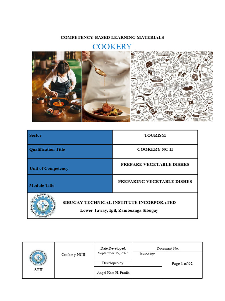 Pradia - Cookery - Core 7 | PDF