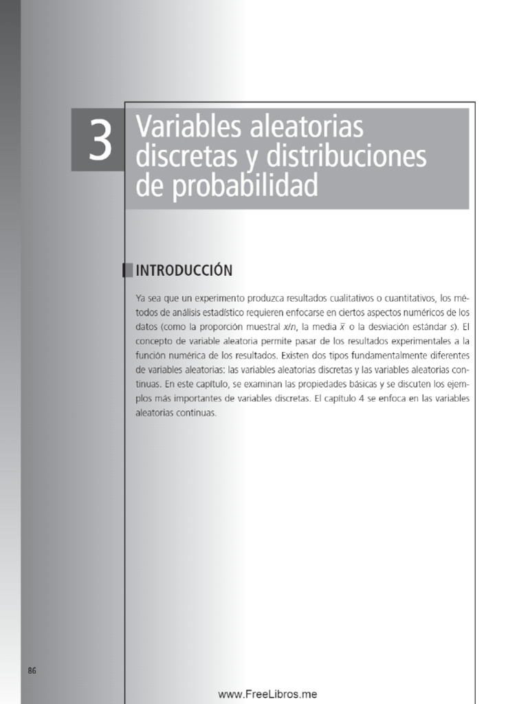 Variables Aleatorias Discretas y Distribuciones de Probabilidad | PDF