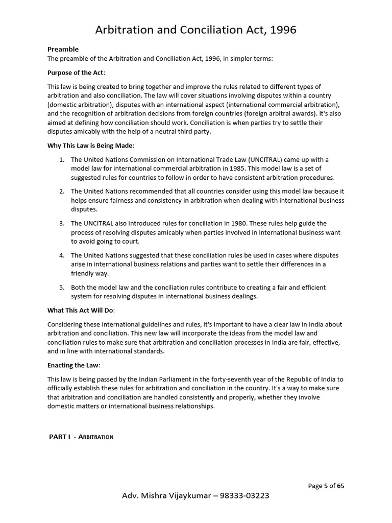 Arbitration CH 1 | Download Free PDF | Arbitration | Jurisdiction