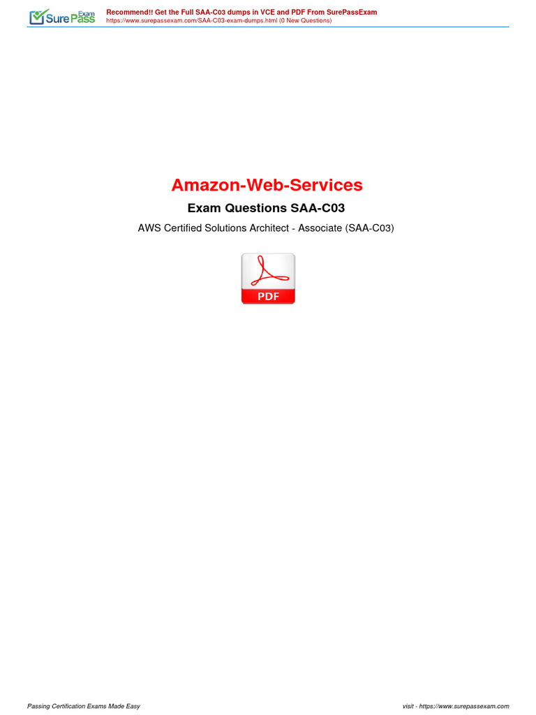 Amazon Web Services Certforall Saa-C03 Vce Download 2022-Dec-27 by Martin 138q Vce | PDF ...